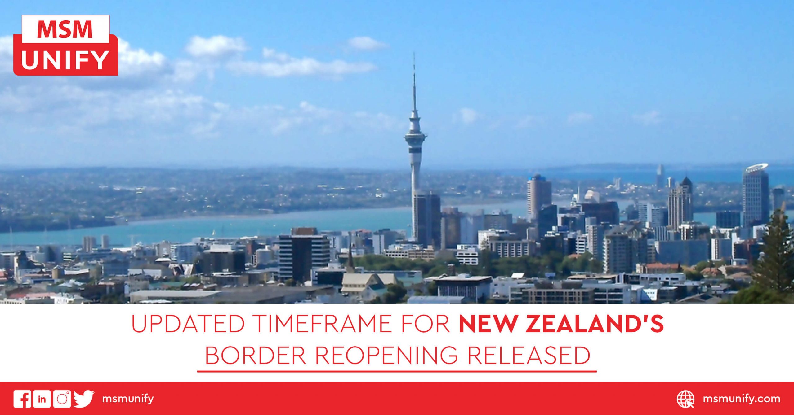 Updated Timeframe For New Zealand's Border Reopening Released | MSM Unify