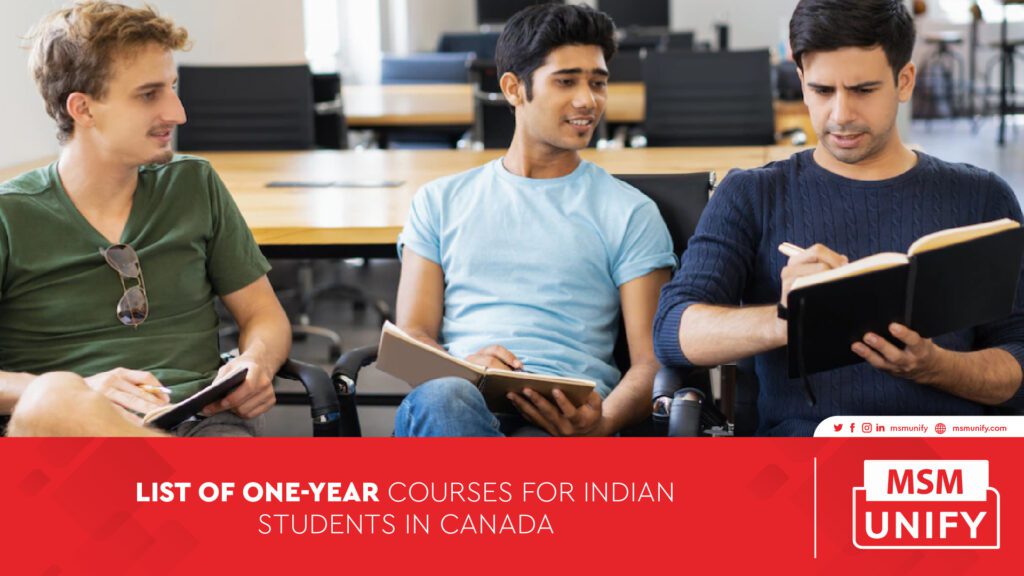 One-Year Diploma Courses in Canada for Indian Students | MSM Unify