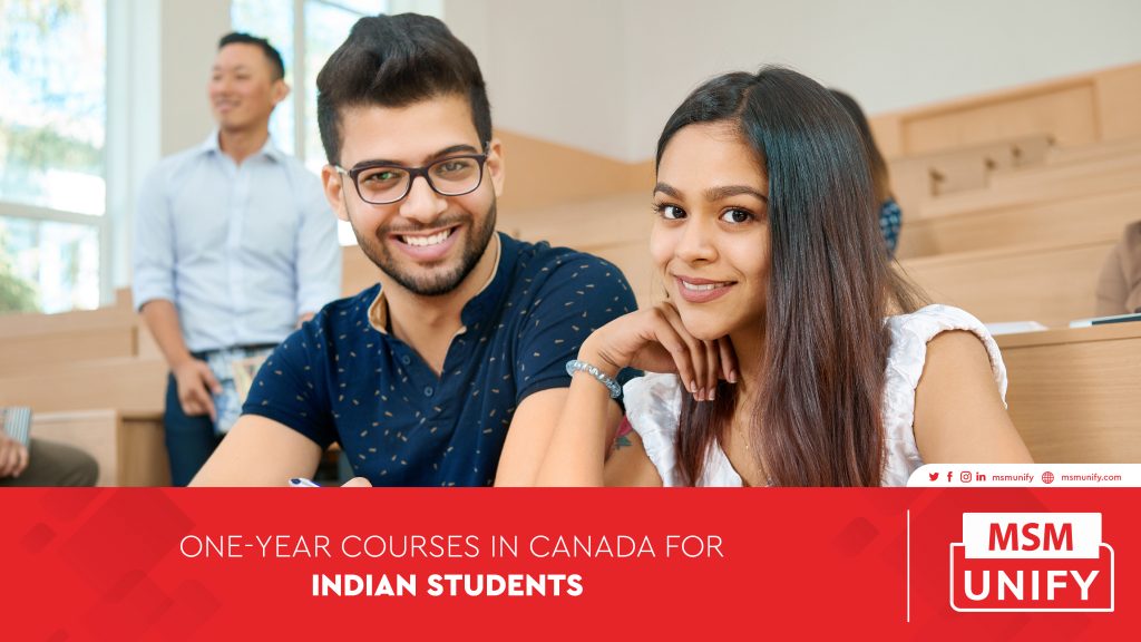 One-Year Courses in Canada for Indian Students | MSM Unify