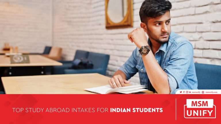 Top Study Abroad Intakes for Indian Students | MSM Unify