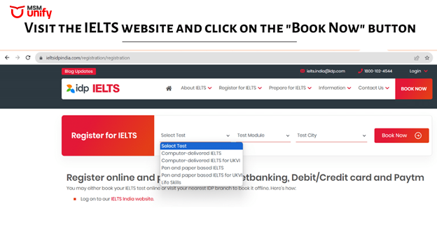 Step-by-Step process for booking IELTS Application Form in 2024